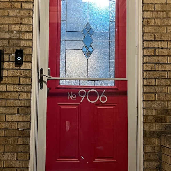 House Number Decal, Street Address # Sticker for Home, Apartment Door ...