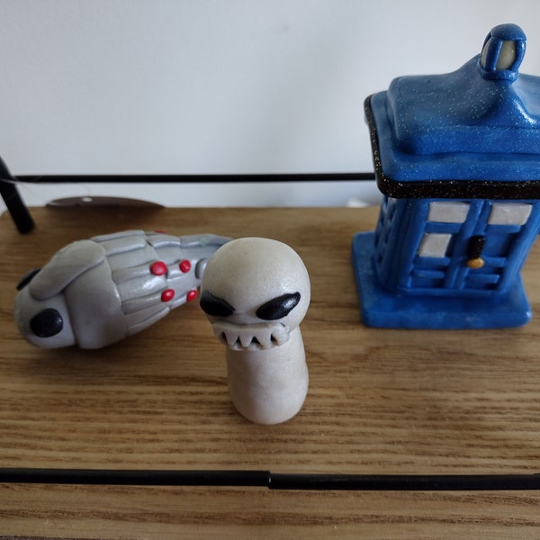 Cybermat Doctor Who Polymer Clay Figure, Ornament or Charm - Etsy