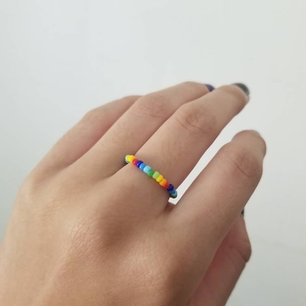 Rainbow Ring - Etsy