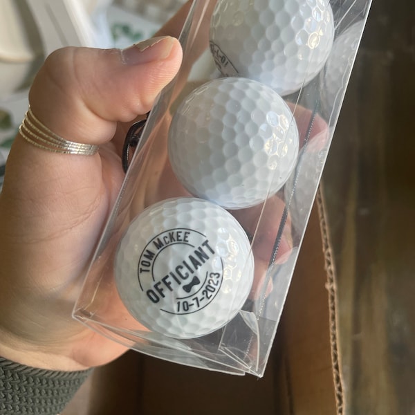 Officiant Gift, Gift for Officiant, Pastor Gift, Custom Golf Ball ...
