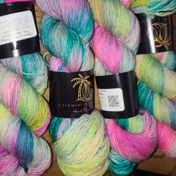 Dragonfly in Amber - Blue, Green, Gold, Hand Dyed Superwash Merino ...