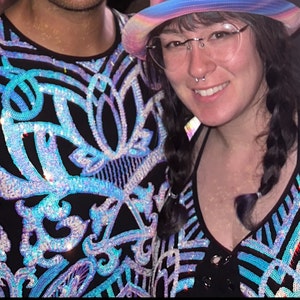 Dark Prismatic Pixie Dress Made to Order Rave Fairy Dress Rainbow Swirl ...