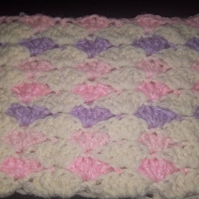 Crochet Shell Stitch Baby Blanket Pattern Easy Crochet for Beginners - Etsy