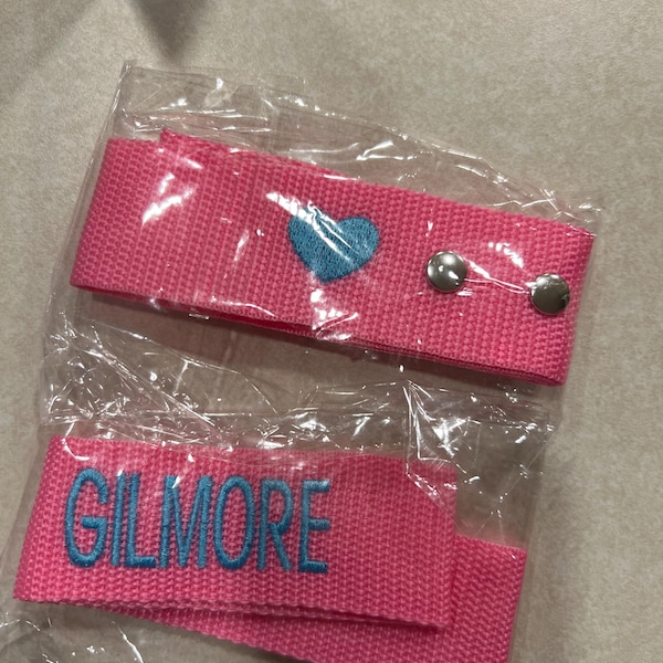 Custom Name/logo Embroidery Key Tag Free Shipping |custom Keychain ...