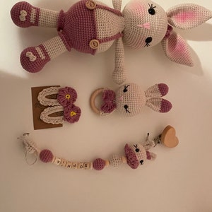 Personalized Lamb Lovey Set Babyshower Gift Set Handmade - Etsy