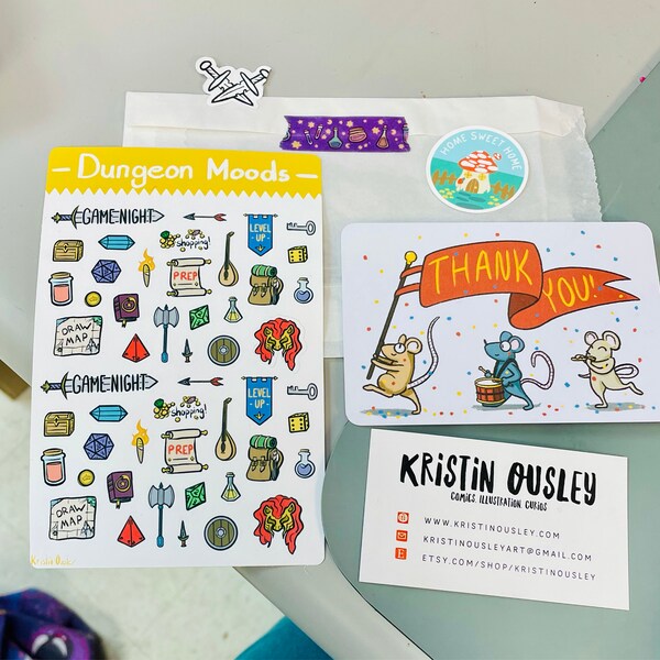 Fortune Sticker Sheet Fortune Telling Stickers Matte Sticker Sheet ...