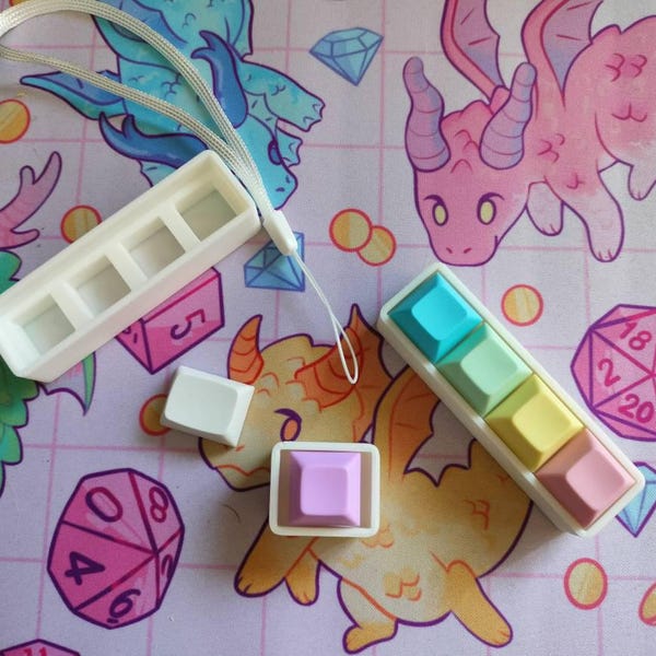 Pink Mechanical 10 Key Grenade Fidget - Etsy