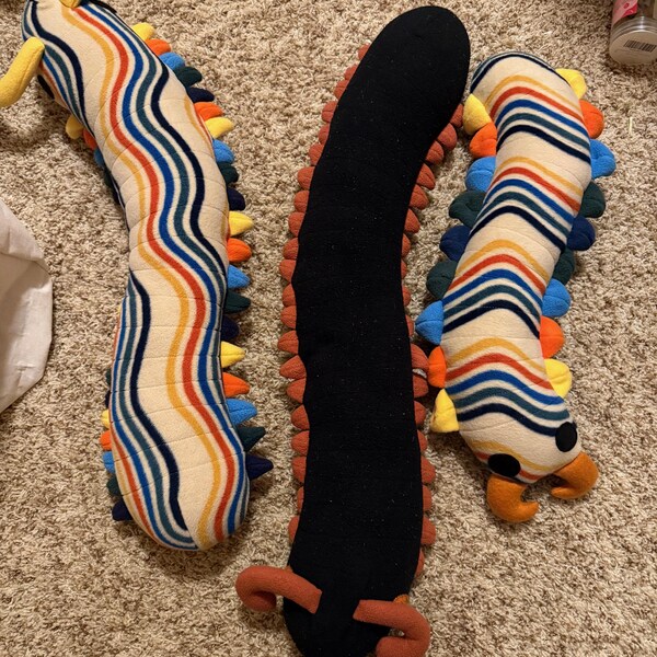 Rainbow Centipede Plush, Centipede Toy, Plush Bug, Plush Insect ...