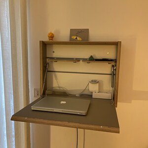 Small Folding Desk Drop Down Desk Space Saving Desk Office | Etsy