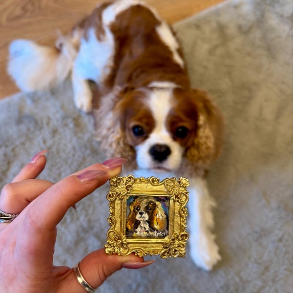 Hand-painted Miniature Oil Painting of Tea Cup and Toast,0.79x1.18 ...