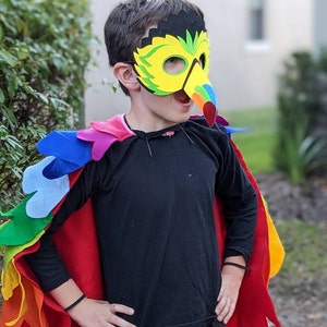 Parrot Mask Animal Mask Colorful Bird Mask - Etsy