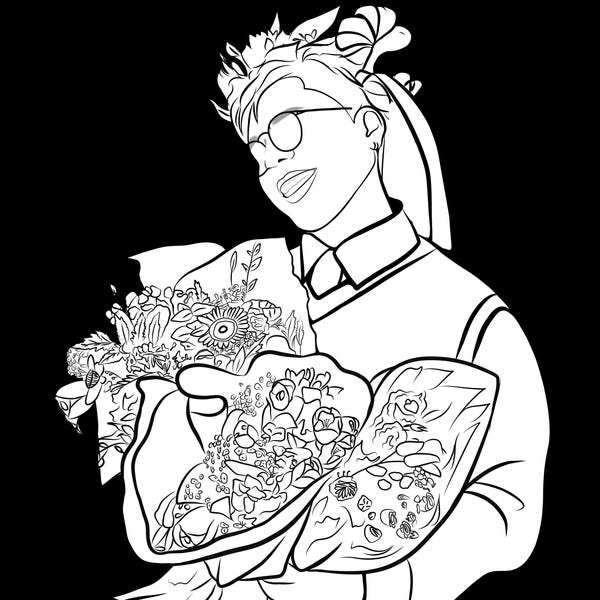 Couple Portrait, Gift for Couple, Faceless Portrait, Engagement Drawing ...