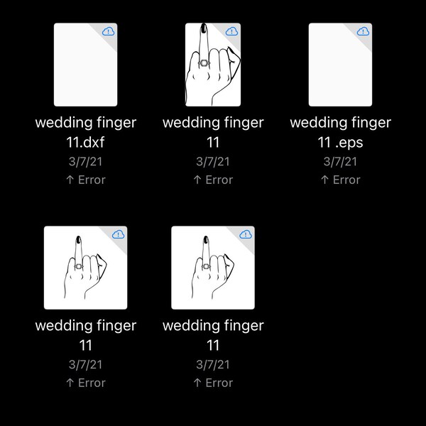 Wedding Ring Finger Svg, Engagement Ring Svg. Vector Cut File for ...