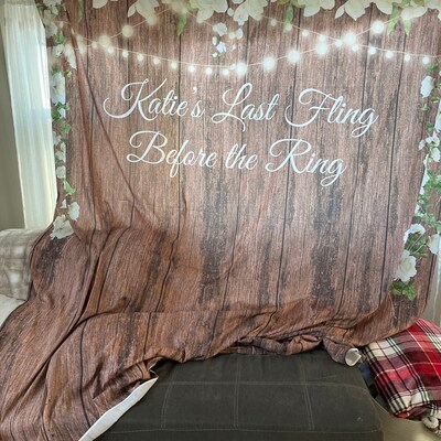 Wedding Backdrop Banner, Rustic Backdrop, Wedding Backdrop for ...