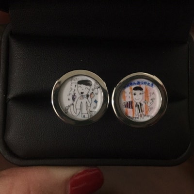 Vintage Pin up Cuff Links of a Short Skirted Maid 1950s Kitch - Etsy