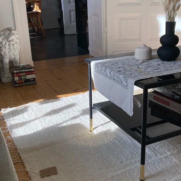 Large Cream Rug, Bedroom Rug, Cotton Rug, Living Room Rug, Bohemian ...