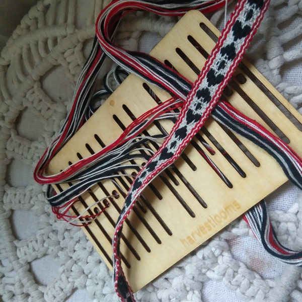 5 Double Slotted Rigid Heddle, With Shuttle, Backstrap Weaving, Tape ...