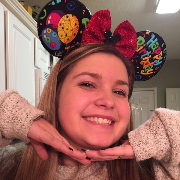 Happy Birthday Disney Inspired Mouse Ears the Original Hand Embelished ...