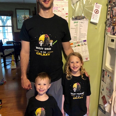 Best Dad in the Galaxy, Father Daughter and Son, Funny Star Wars Shirt ...