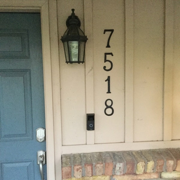 Cast Iron House Numbers 6 Inch Metal Home Address Numbers - Antique ...