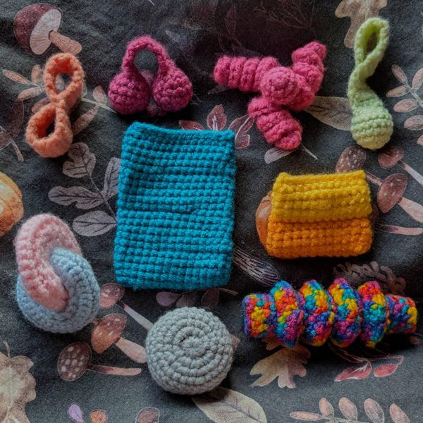 Extra 10 Crochet Fidget Toy PATTERN BUNDLE- New Updated Version ...
