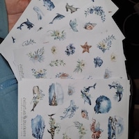 Vintage Meer Sticker Set Aufkleber Maritim Journal Sticker Sticker ...