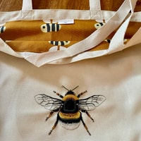 Bee: Hand Embroidery Pattern. Thread Painting Tutorial. PDF Digital ...