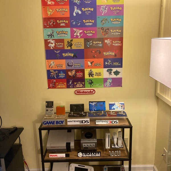 Gameboy Video Game Logo Sign 8.25in (3D Printed, Man Cave, Game Room ...