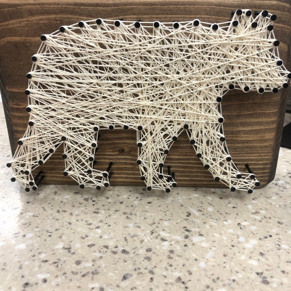 DIY Bear String Art Kit - Etsy