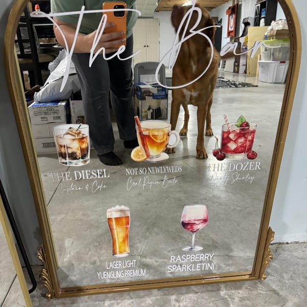 Printed Signature Drink Sign (2 Sizes)- PHYSICAL PRINTED SIGNAGE ...