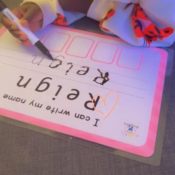 Personalised Name Tracing Worksheet: Early Years Learning (laminated ...