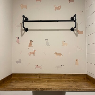 Dog Wall Decals Nursery Decor, Watercolor Puppy Wall Art, Dog Lover ...