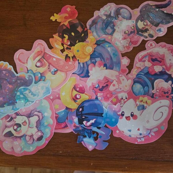 Armarouge Ceruledge Poke Monster Vinyl Waterproof Die Cut Stickers ...