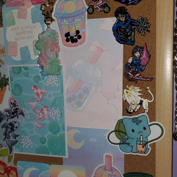 3" Dreamy Koi Glitter Enamel Pins - Pink Koi - White Koi - Etsy