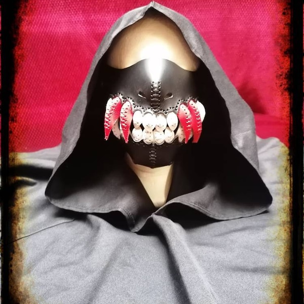 PDF Pattern Leather Teeth Monster Mask - Etsy