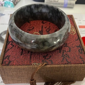 Albite Jadeite Jade Bangle Bracelet 56.7mm True Lavender | Etsy