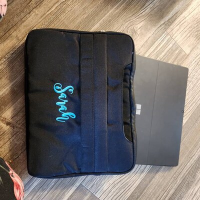 Monogrammed Laptop Sleeve, Custom Laptop Tablet Case, Personalized ...