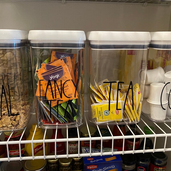 Custom Rae Dunn Inspired Vinyl 3" Decals-canister Labels-farmhouse ...