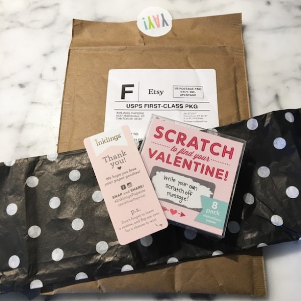 Scratch-off Valentines // Kids DIY Valentines, Unique Valentines, Love ...