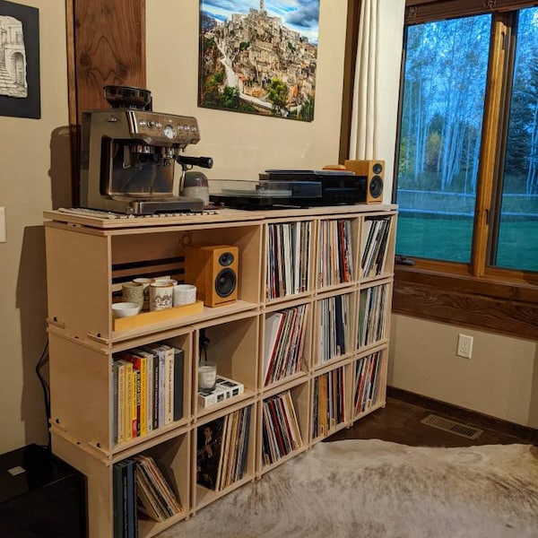 Record Storage Double Wide Box Design Your Own - Etsy