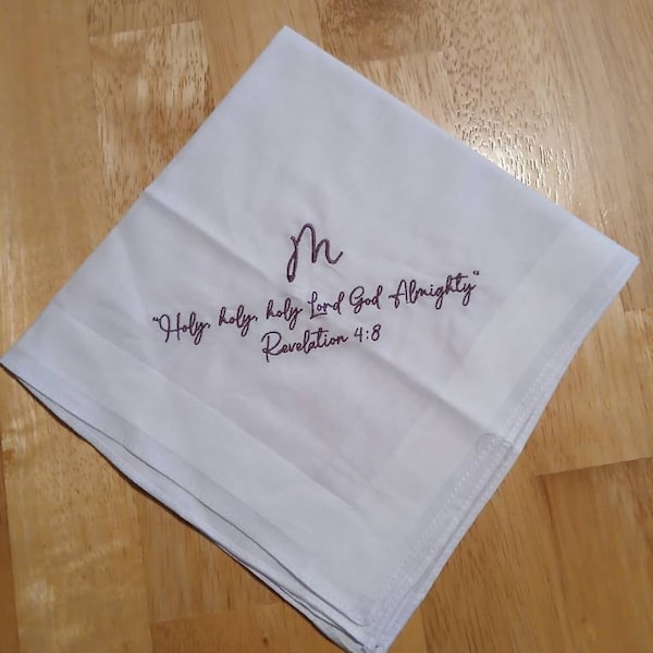 Custom Handkerchief Personalized Embroidered Handkerchief - Christmas ...