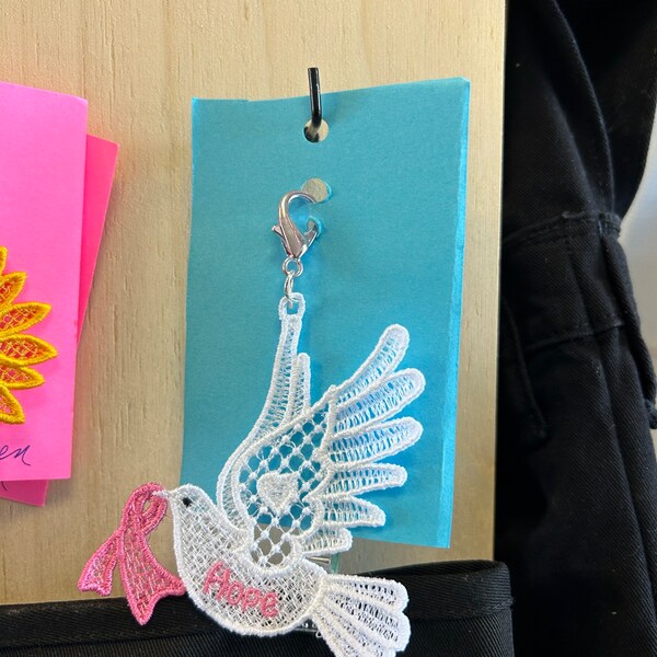 FSL Pink Ribbon Dove - Free Standing Lace Machine Embroidery Designs ...