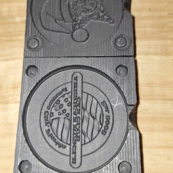Custom 2 Sided COIN Logo Graphite Molds. - Etsy