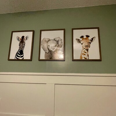 Nursery Prints 6 Safari Animals Bundle, Watercolor Nursery Wall Art ...