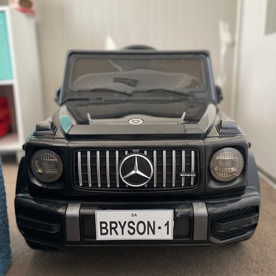 Novelty Personalised Kids Bike Mini Number Plate Licence Door Sign ...