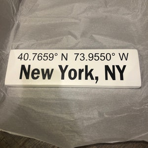 City State Zip Sign - Etsy