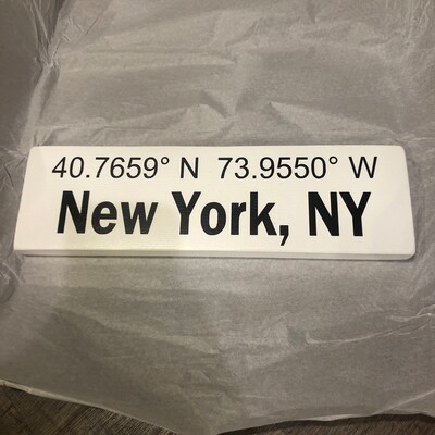 City State Zip Sign - Etsy