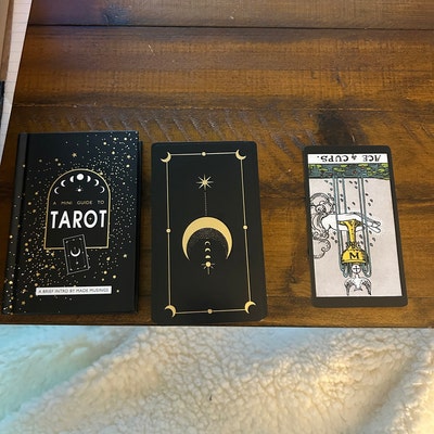 Black Tarot Cards Set Tarot Deck With Guidebook and Bag Classic Rider ...