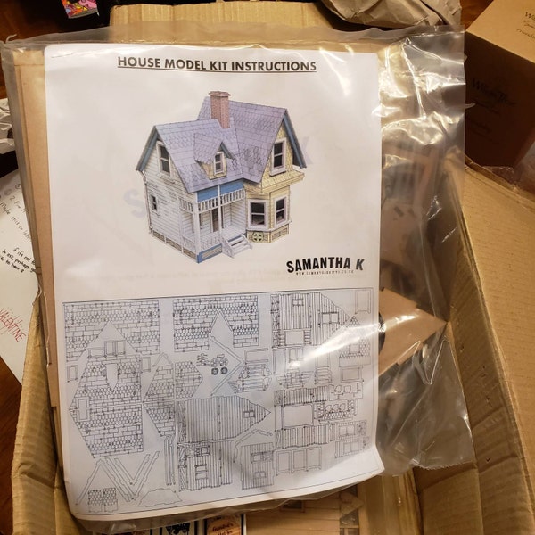 UP House Detailed MDF Model Kit - Diy - Etsy