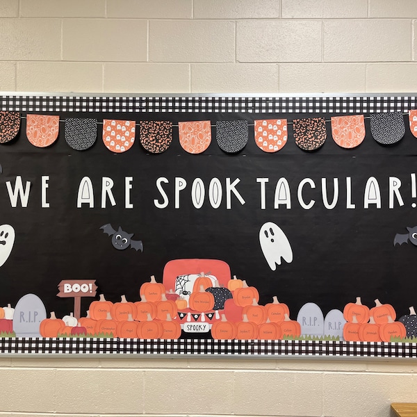 Ghost Truck - Fall - Halloween - October Bulletin Board Kit - Etsy
